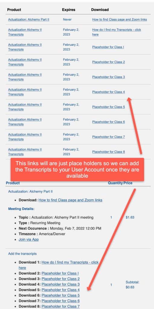 How to find my Transcripts - Center for Creative Consciousness